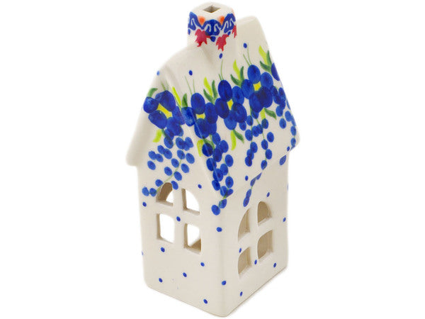 6" House Shaped Candle Holder - Passion Poppy – Polish Pottery House